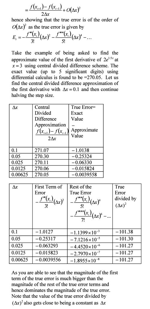 central divided difference – The Numerical Methods Guy